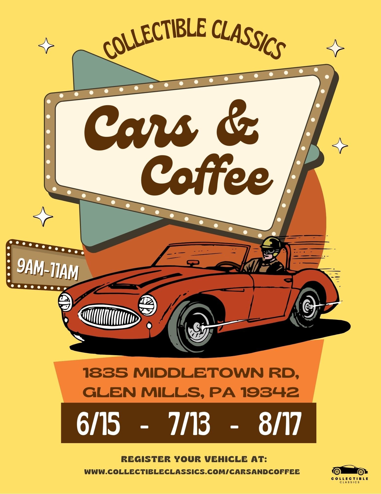 CC Cars & Coffee Sign Up - Trade My Classic